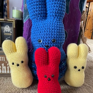 Jumbo Peep Bunny, Crochet Pattern, PDF, Digital, Download, Easter ...