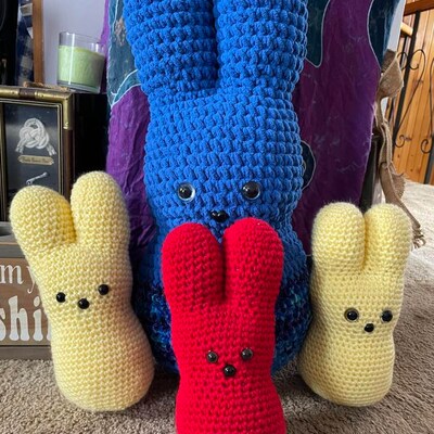Jumbo Peep Bunny, Crochet Pattern, PDF, Digital, Download, Easter ...