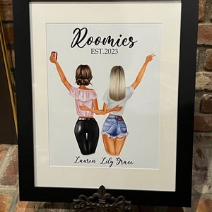 Custom Best Friend Portrait PRINTABLE Personalized BFF - Etsy