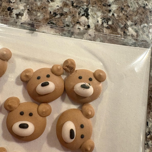 Royal Icing Teddy Bear Transfers - Etsy