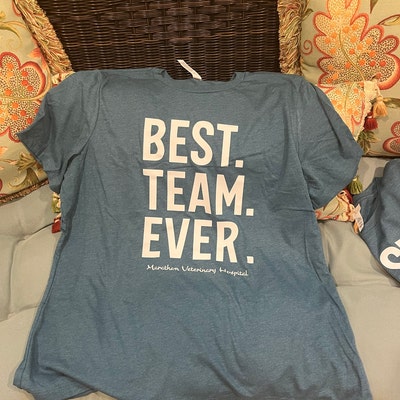 Custom Best Team Ever Shirt, Personalized Teammate Staff Appreciation ...