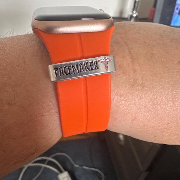 Personalized Medical Alert Watch Band Charm, Medical ID Tag, Smart ...