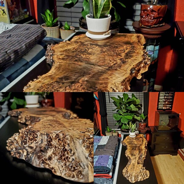 Fractal Douglas Fir Burl Table Top 29"x20"x1.25"quite Electrified!!! - Etsy