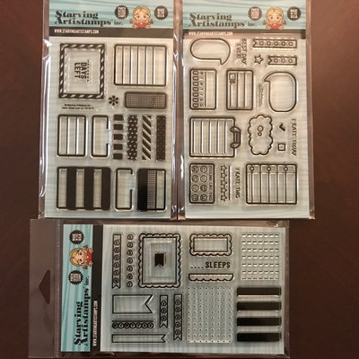 Planner Stamp Sets, Planner Icons, Planner Label Stamps, Planner Box ...