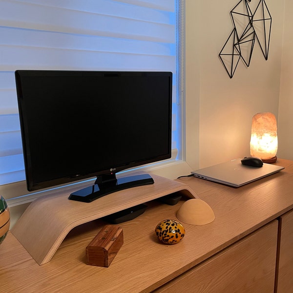 Wood Monitor Riser, Scandinavian Style Stand for Imac, Computer, TV - Etsy