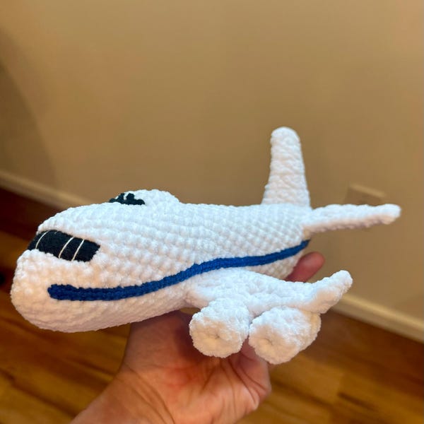 Crochet Pattern Airplane Nursery Like F-16, Amigurumi Plane Pattern ...