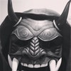 Cool Badass Face Masquerade Mask for Men, Samurai Assassin Scary Oni ...