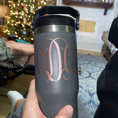 Monogram Decal Sticker FREE SHIPPING Car Monogram Yeti Decal Cell Phone ...