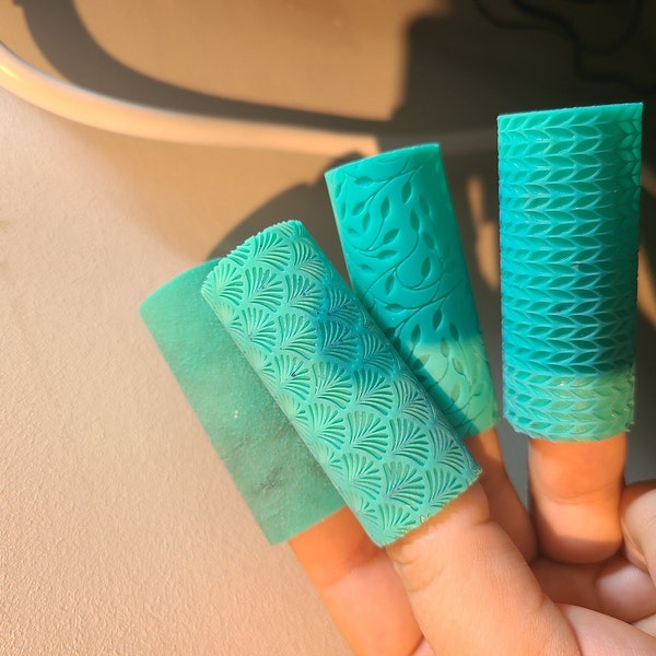Polymer Clay Wavy Texture Roller | Polymer Clay Patterns | Waves ...
