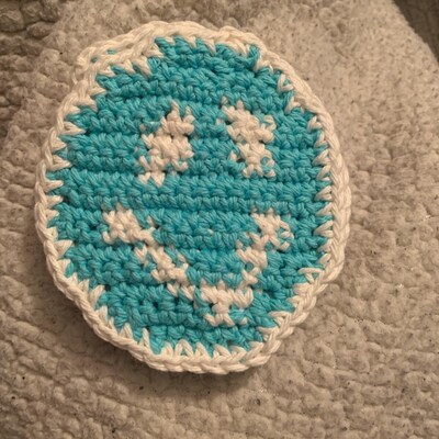 SMILEY COASTER PATTERN pdf Only Crochet Pattern - Etsy