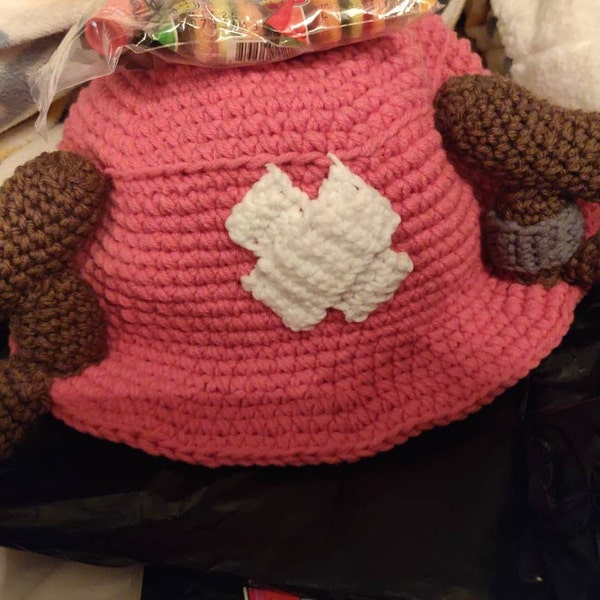 One Peice Inspired- Chopper Hat, Bucket Hat, Cosplay, Reindeer, Chopper ...