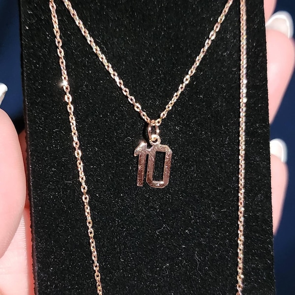 Personalized Number Necklace, Number Jewelery, Date Necklace, Number ...
