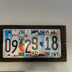 Unique Couple Gift for Husband or Wife / Custom HEART License Plate ...
