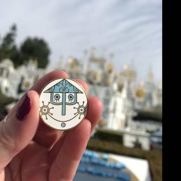 Small World Clock Face Pin | Disney Pin | Disneyland Pin | Enamel Pins ...