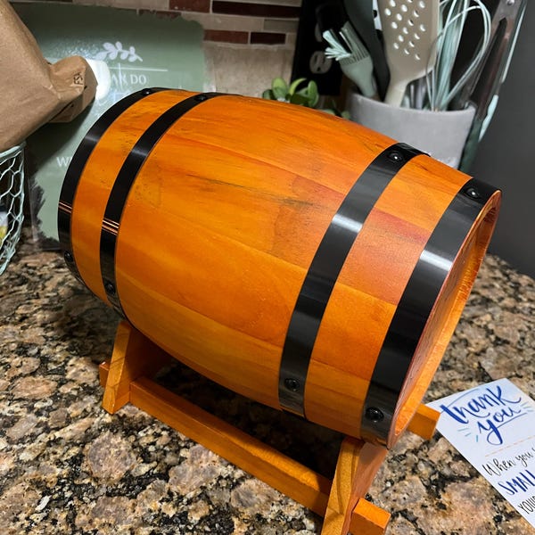 Whiskey Barrel Urn - Personalized Memorial With Name and Date Engraving ...