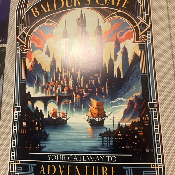 Dnd Tarot Poster, the Rogue, Art Nouveau, Dungeons and Dragons Wall Art ...