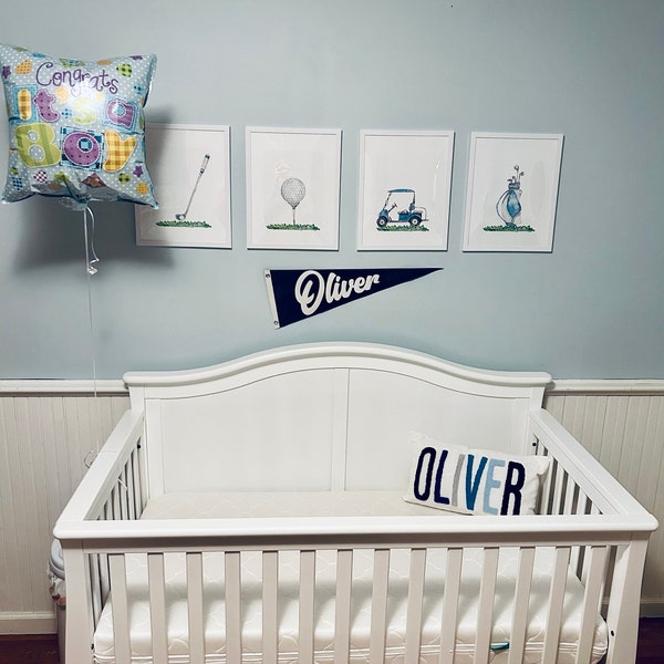 Large Single Word Custom Suede and Leather Pennant Flag Banner ...