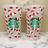 CANDY CANES Seamless Wrap Sbux Venti Cup Wrap Png Dxf Custom Cricut ...