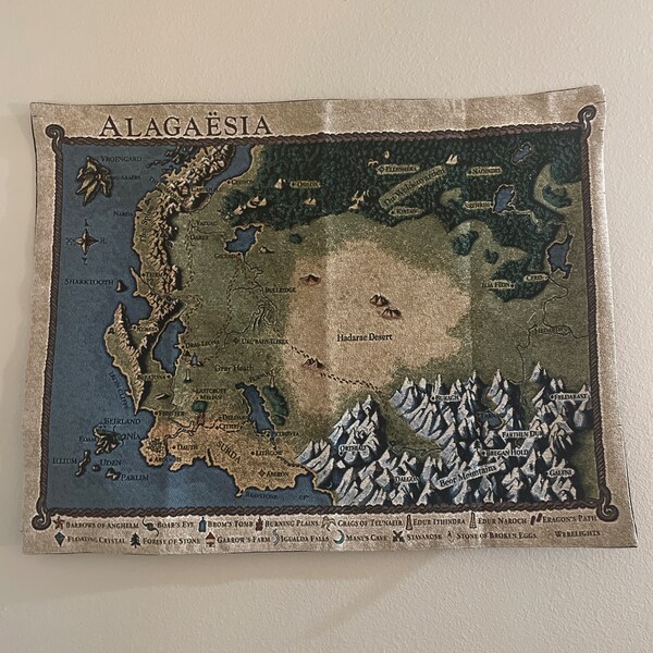 Alagaësia Woven Tapestry - 36" X 24" - Etsy