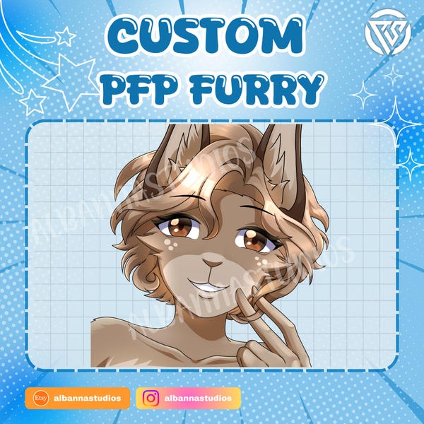 Custom Furry Commission, Fursona, Anthro, Furry Avatar, Furry PFP, Furry Base, Cyberpunk, Furry ...