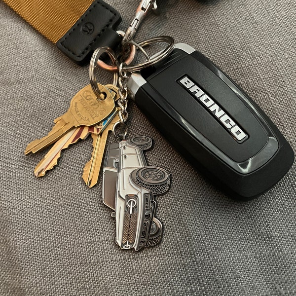 Bronco Keychain Accessories 4 Door Key Chain Fob Cover Cool Mods ...