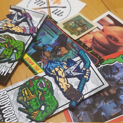 Rorschach/marshall Mashup Enamel Pin - Etsy