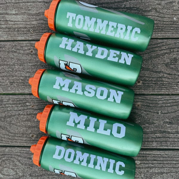 Personalized Gatorade Bottle Name Decal, Sports Team Gift - Etsy