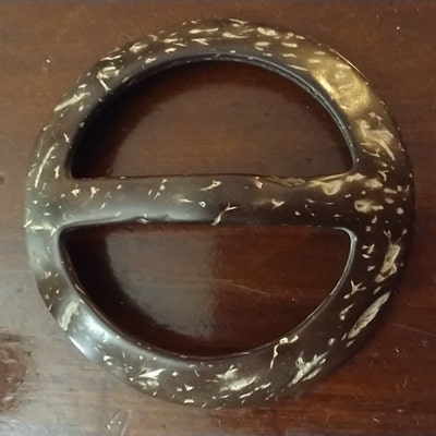 Coconut Shell Buckle Slider Sarong Pareo Tie Round 1 7/8 Inside Bar ...