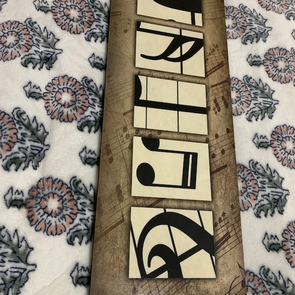 Music Name Art | Personalized Gift for the Musician | Music Decor and ...
