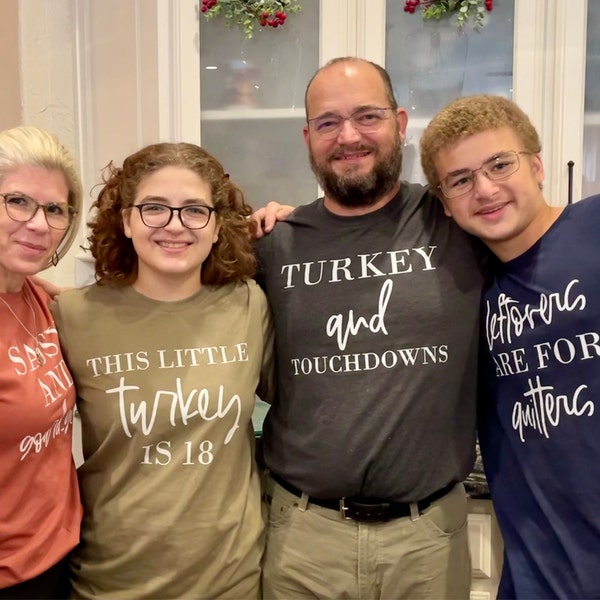 Funny Thanksgiving Matching Family T-shirts: Fall Autumn Group Tees - Etsy