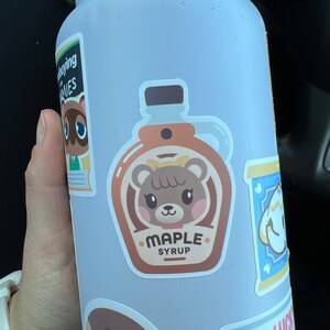 Animal Crossing Vinyl Sticker Marshal Coffee, Maple Syrup, Coco Coconut ...
