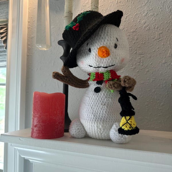 Crochet Snowman Pattern. Cute Snowman Amigurumi Pattern. Crochet ...