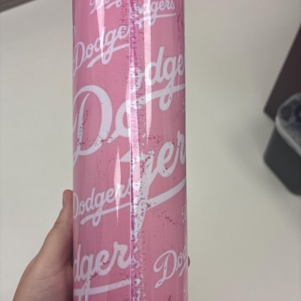Dodger Tumbler, 20oz Tumbler, Pink LA, Los Angeles Dodgers - Etsy