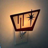 Mid Century Modern "starlite" Night Light | Retro Decor | Atomic Era ...