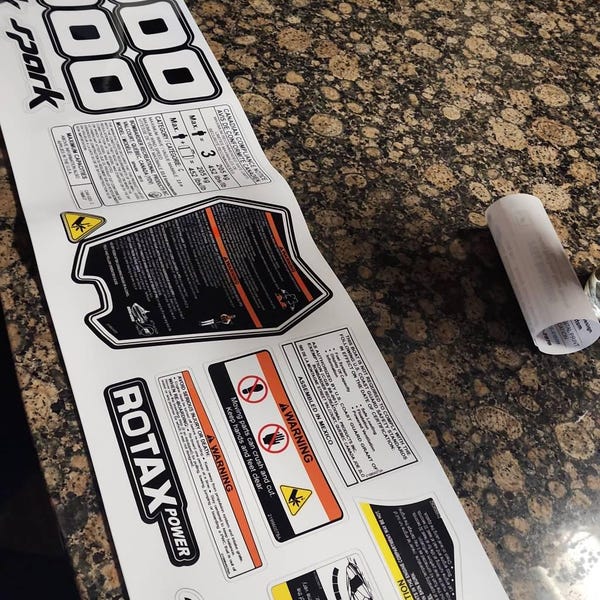 SEADOO RXT X Rs 300 2019 Graphics / Decal / Sticker Kit Yellow & Black ...