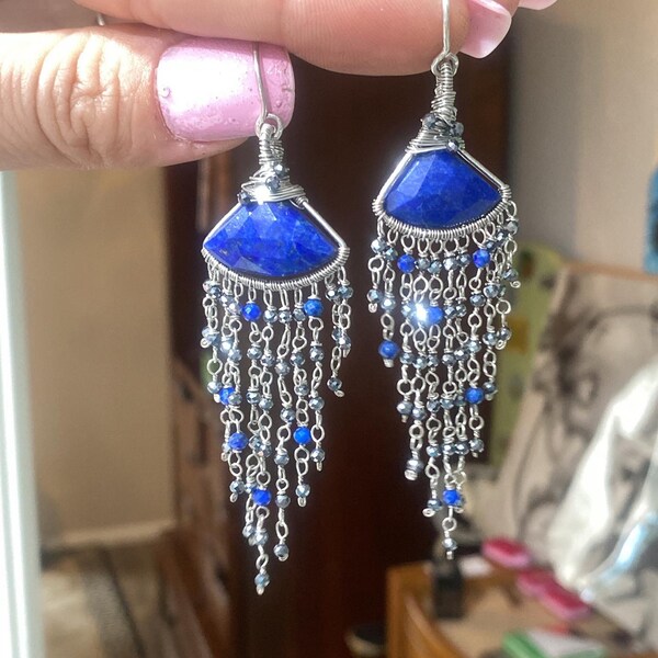 5 Match Pair, Finest Quality, Peacock Blue Hydro Quartz Cut Stone Fancy ...