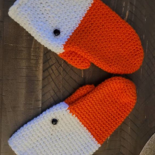 Goose Mittens - Custom Size - Crochet Pattern Instant Download - Etsy