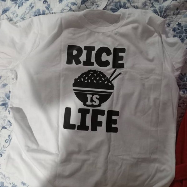 Rice is Life Shirt, Rice Shirt, Noodle Shirt, Funny Rice Shirt, Rice ...