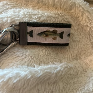 Green Fish Key Fob Keychain Keyring, Fathers Day Gift, Gift for Dad ...
