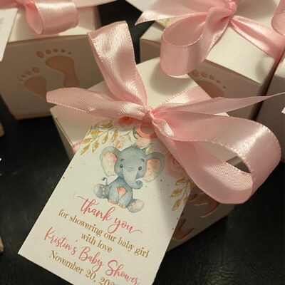 Stork Baby Shower Favor Boxes Boy or Girl Sprinkle Favor Boxes 10-pack ...