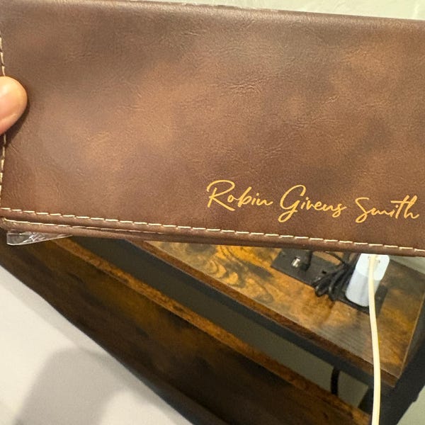 Personalized Checkbook Cover, Leather Checkbook, Checkbook Wallet and ...