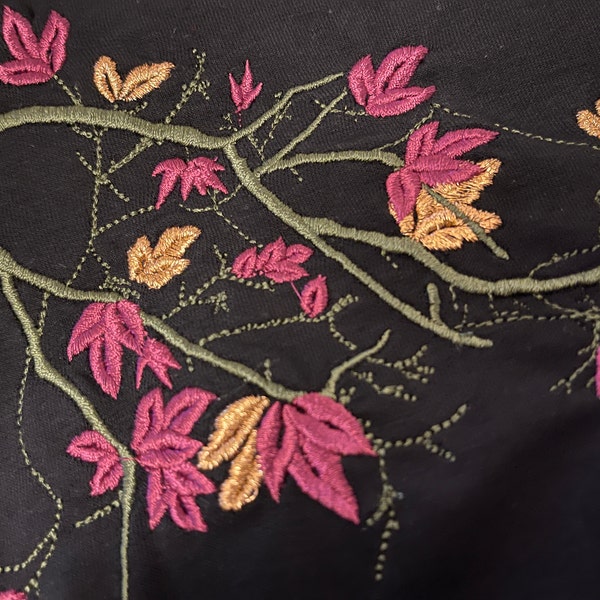 Autumn Branch Embroidery Design, 5 Sizes, Instant Download - Etsy