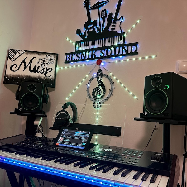 Personalized Puerto Rico Flag Metal Wall Art LED Light Custom Puerto ...