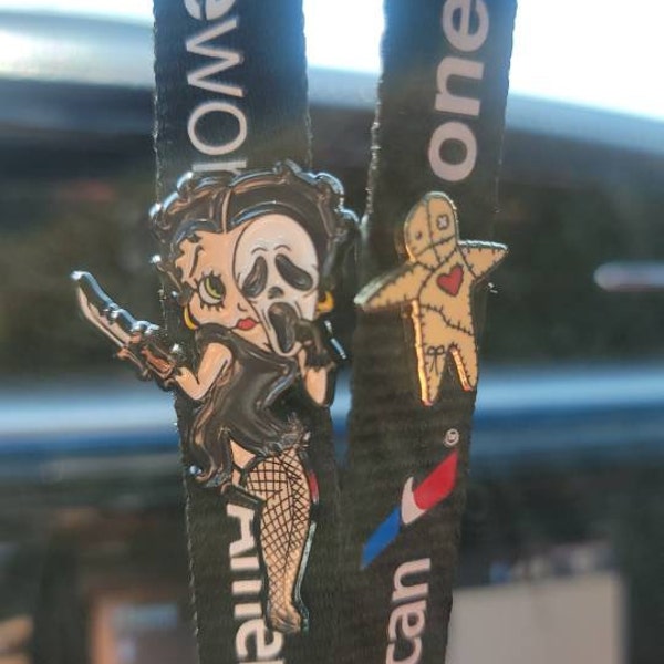 Betty Boop Horror Spooky Lbd Halloween Enamel Pin V2 Valentines Galentines Etsy