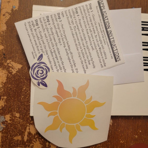 Holographic Rapunzel Sun Disney Decal | Car Decal | Princess Decal ...