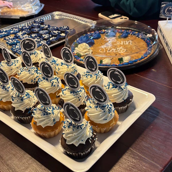 Penn State Bound Graduation Tailgate Party Pennants Flags Props Cake ...