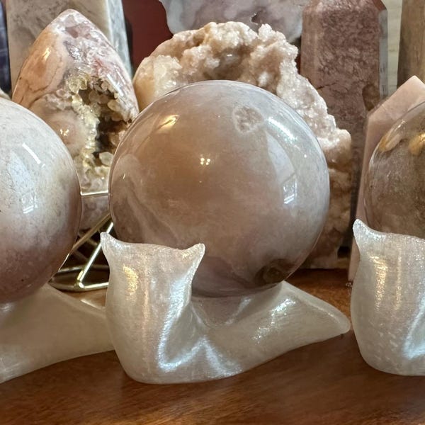 Snail Sphere Stand | 3d Printed | 7 Different Colors | Accommodates ...