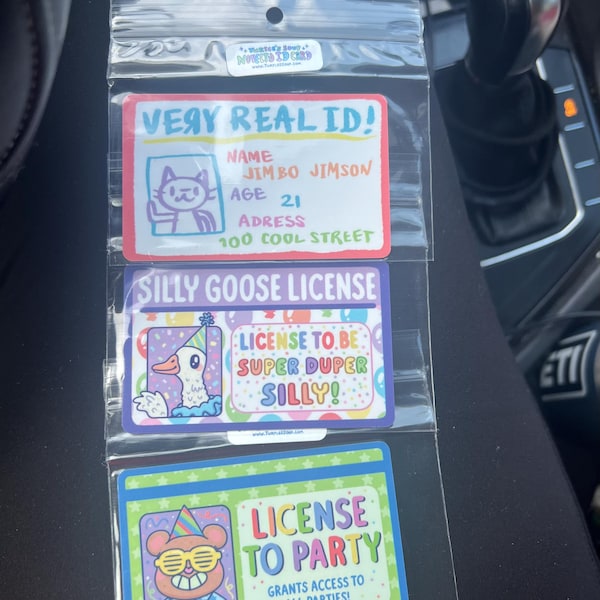 Very Fake Drivers License, Funny ID Card, Parody, Goofy, New Driver ...
