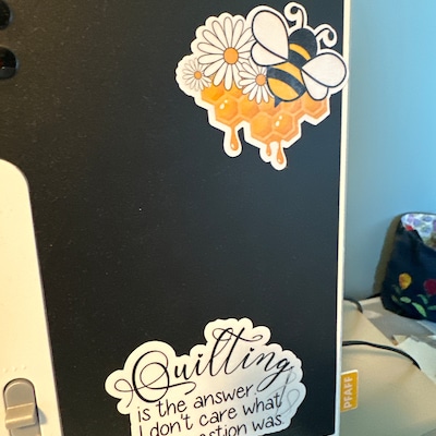 Quilting Vinyl Sticker Pack Water-resistant Die-cut Stickers for Sewing ...