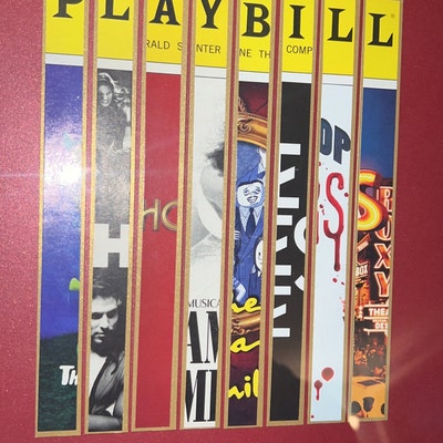 Custom Broadway Playbill Framed Art Collage Personalize It - Etsy